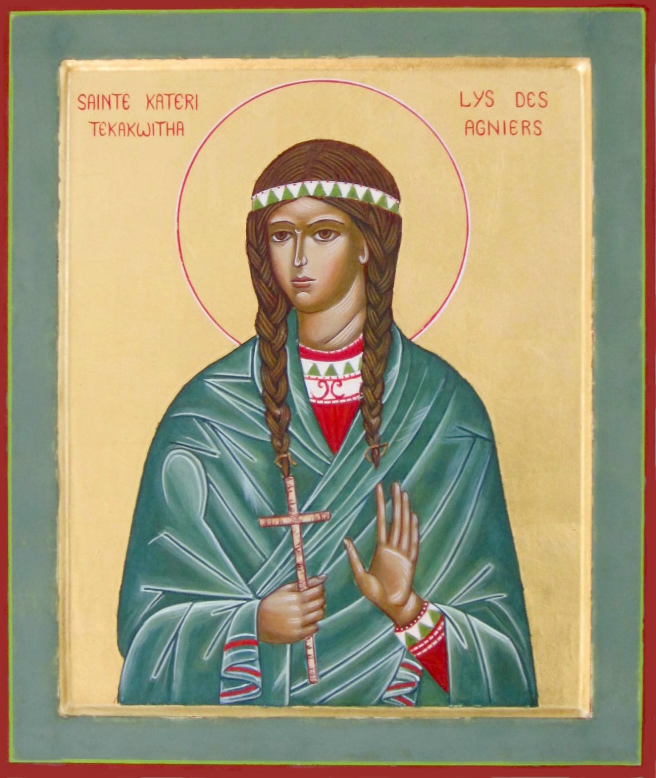 Icône de Sainte Kateri Tekakwitha - Les Recluses Missionnaires
